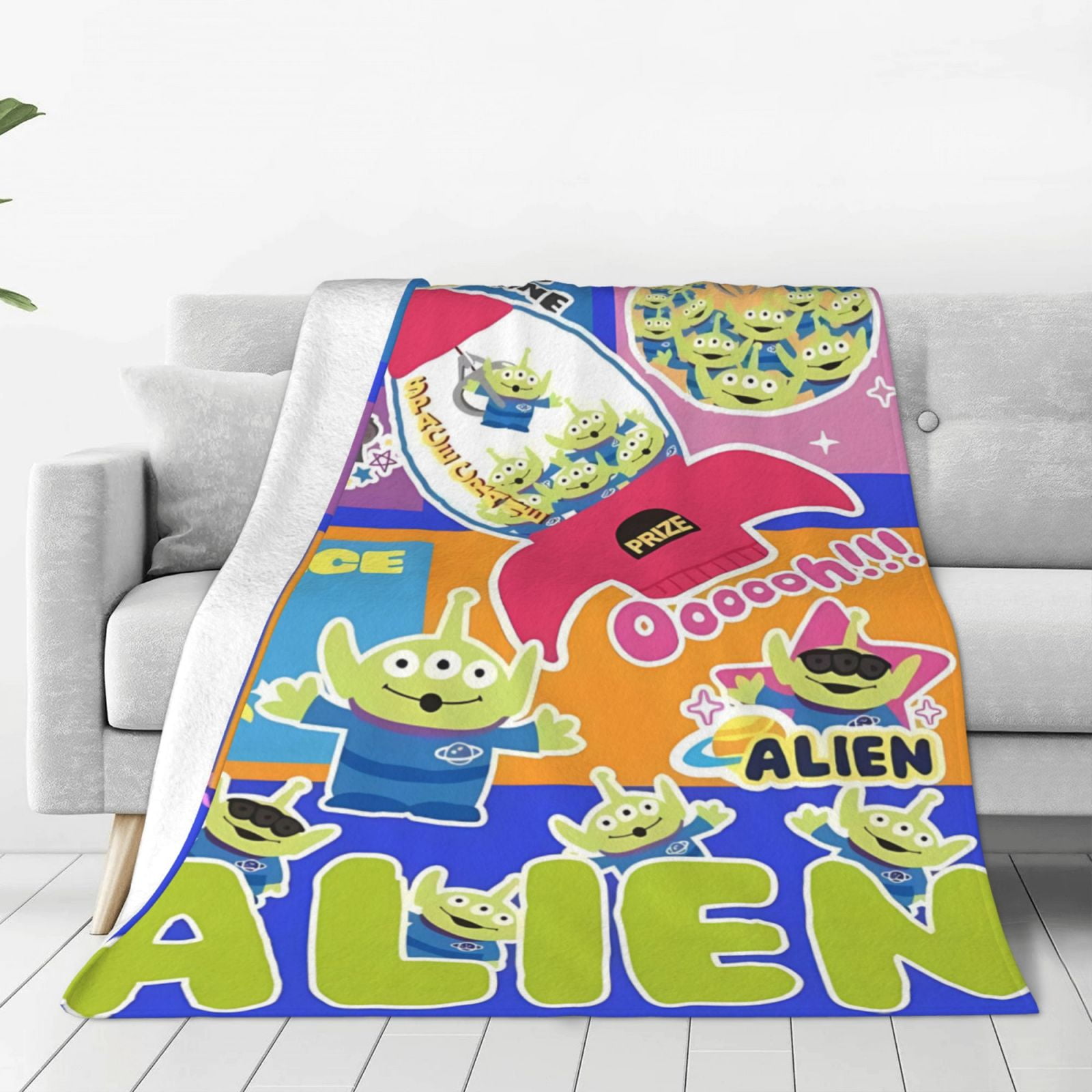 Cartoon Aliens Blanket Kawaii Toy Story Blankets Adorable Ultra Soft ...