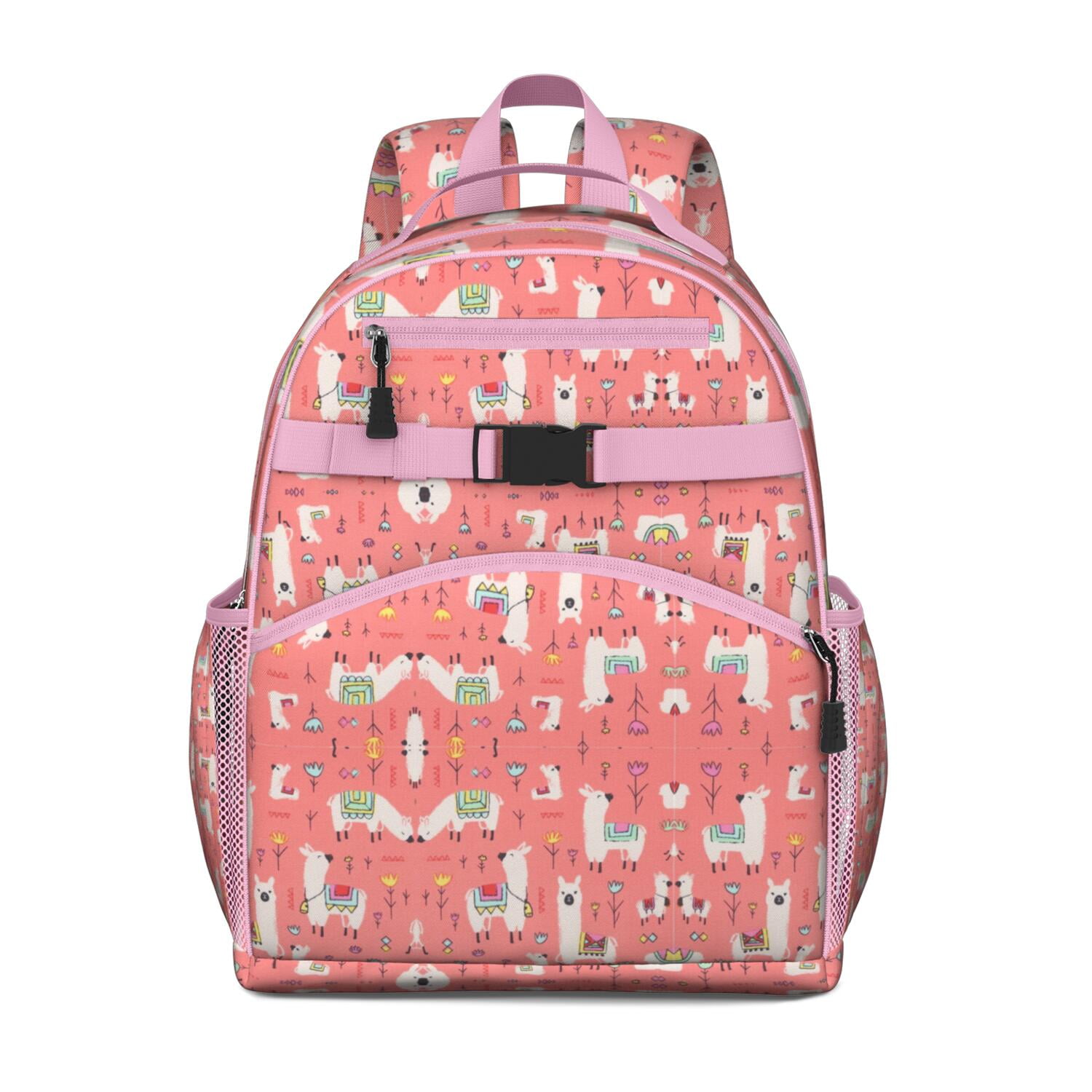 Cartoon Alpaca Funny Backpack - Adjustable Daily Commuter Bag with ...