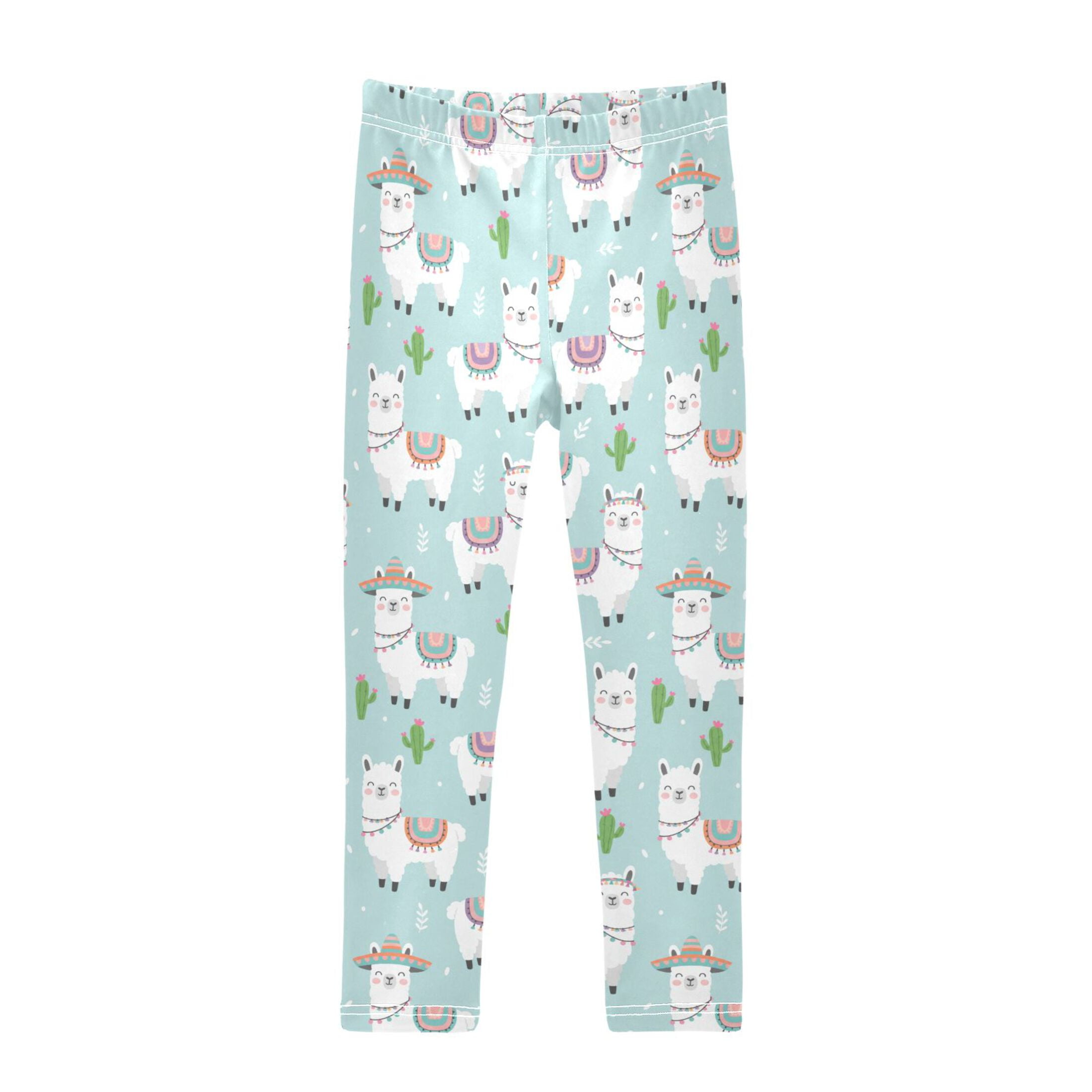 Cartoon Alpacas Printed Leggings Yoga Pants for in 4t to 10t - Walmart.com