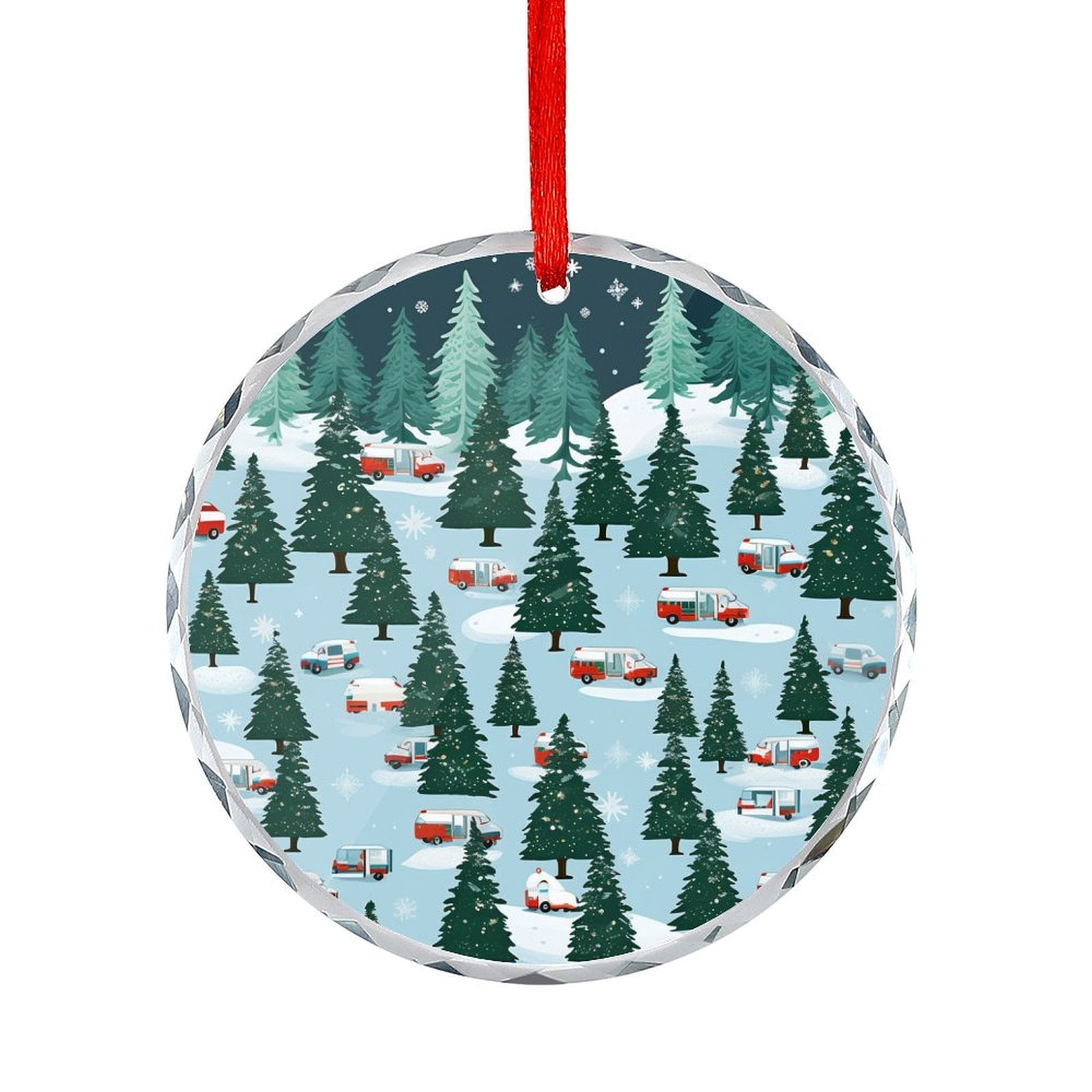 Cartoon Ambulance Christmas Tree Christmas Ornament Emergency Services ...