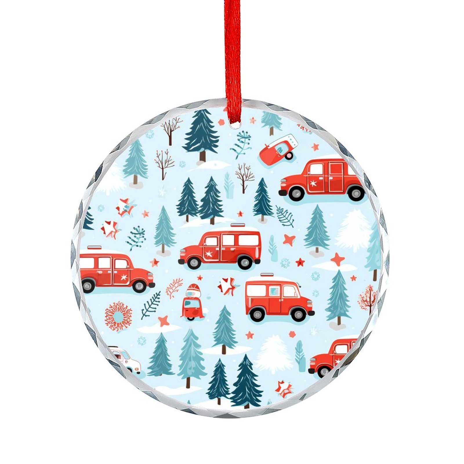 Cartoon Ambulance Christmas Tree Christmas Ornament Gifts for Women ...