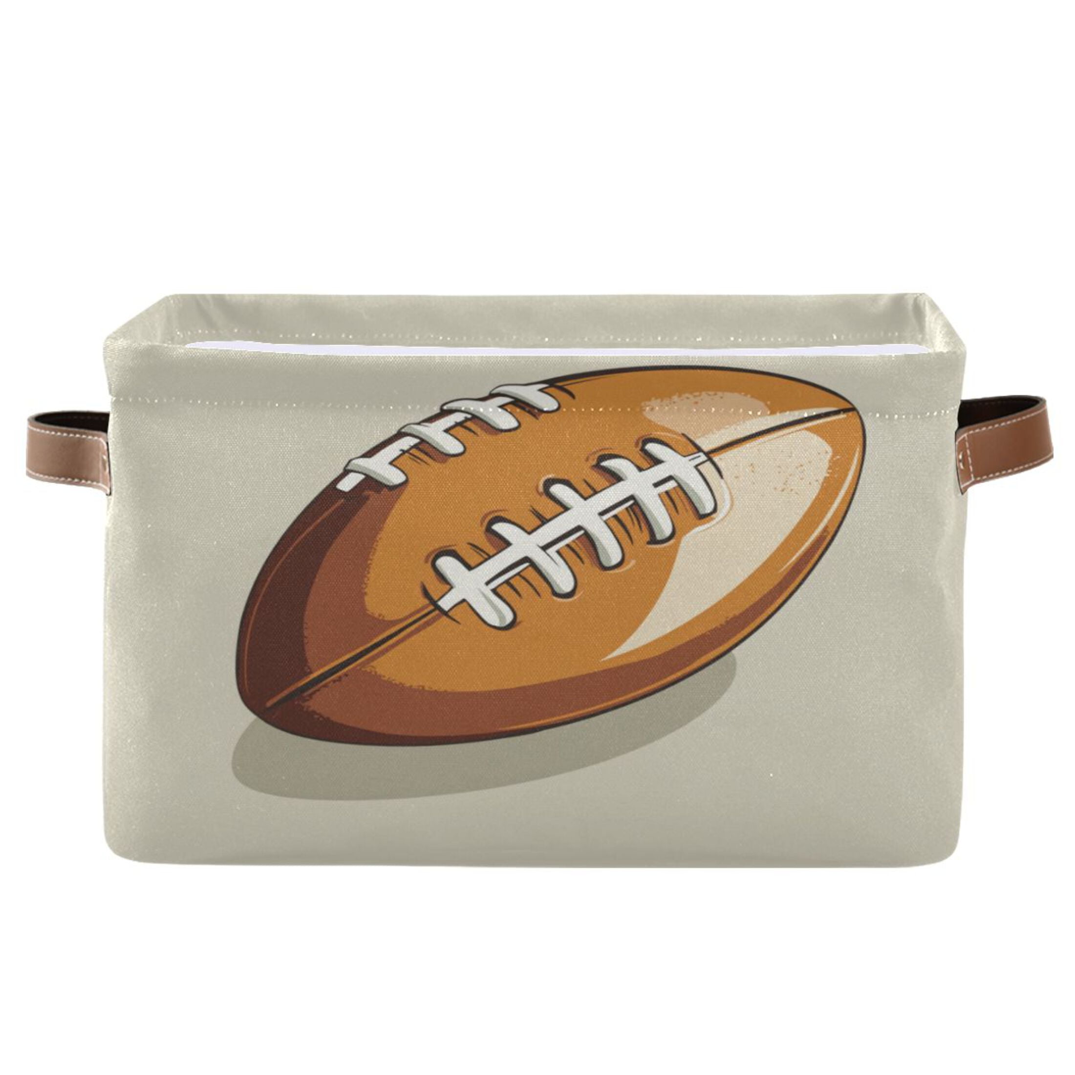 Cartoon American Football Foldable Storage Basket,Canvas Fabric ...