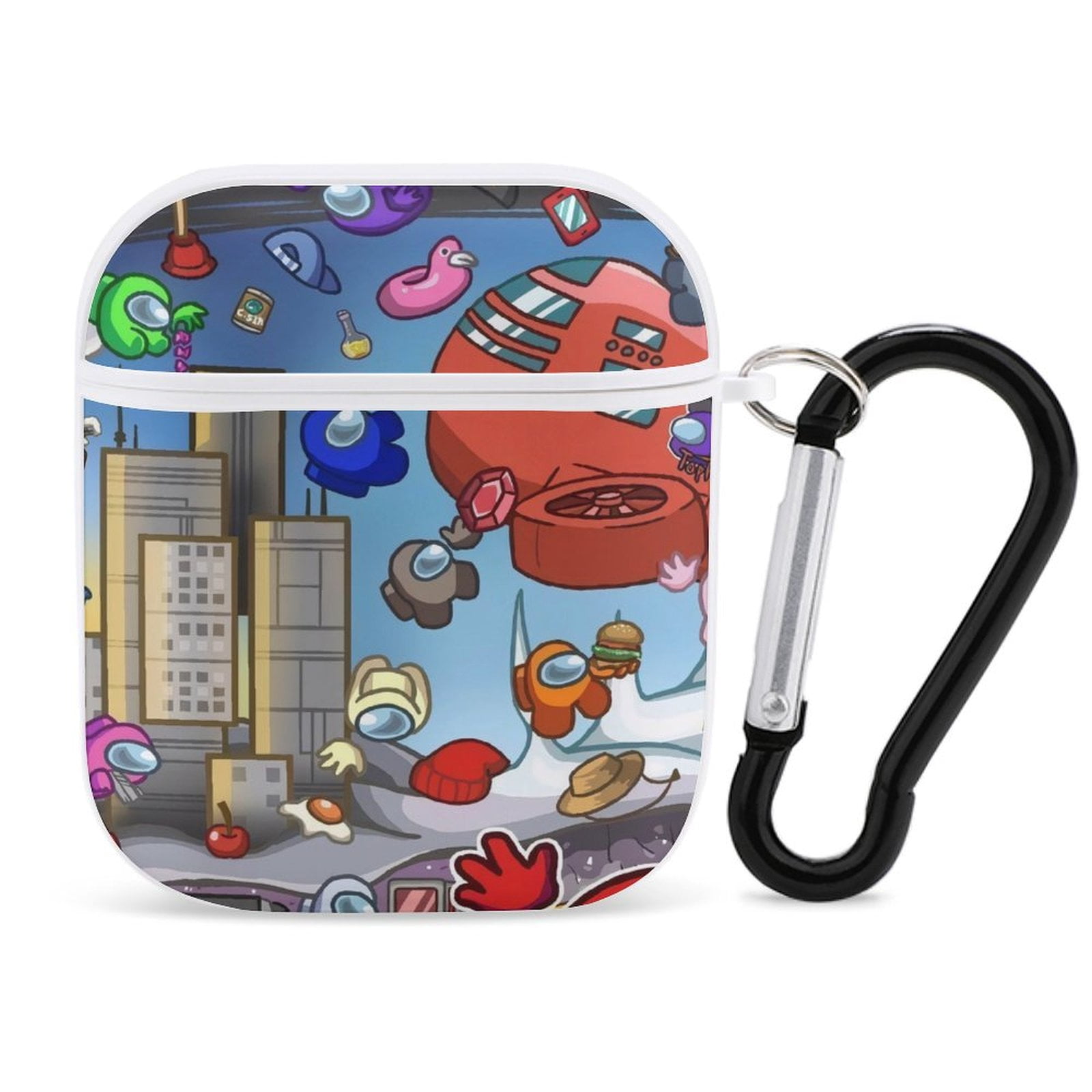 Cartoon Among Us AirPod Case Cover,PC Hard Shell Shockproof Protective ...