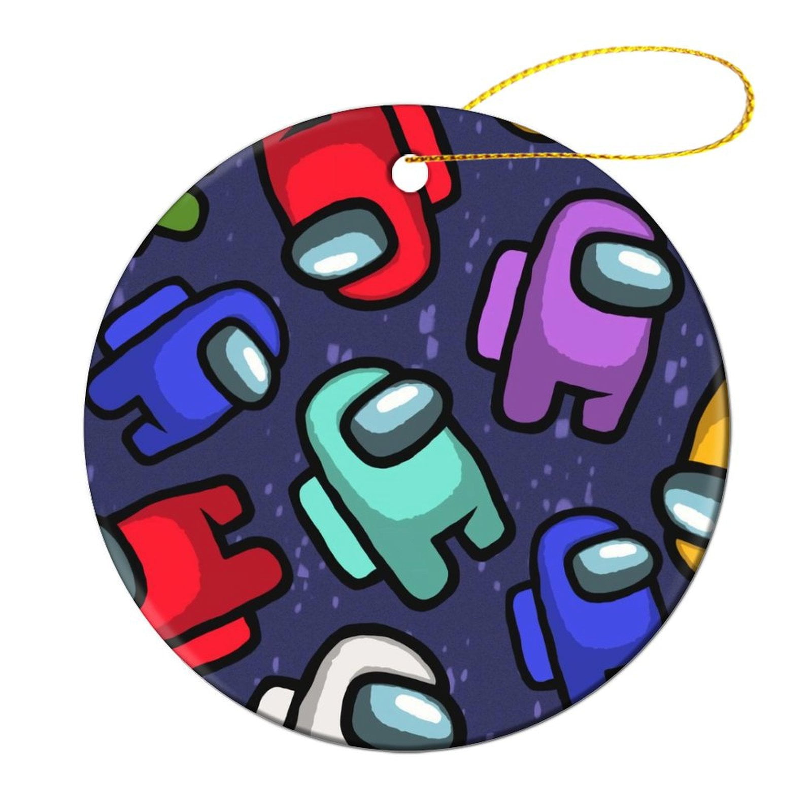 Cartoon Among Us Christmas Tree Ornaments Double-Sided Design For Kids ...