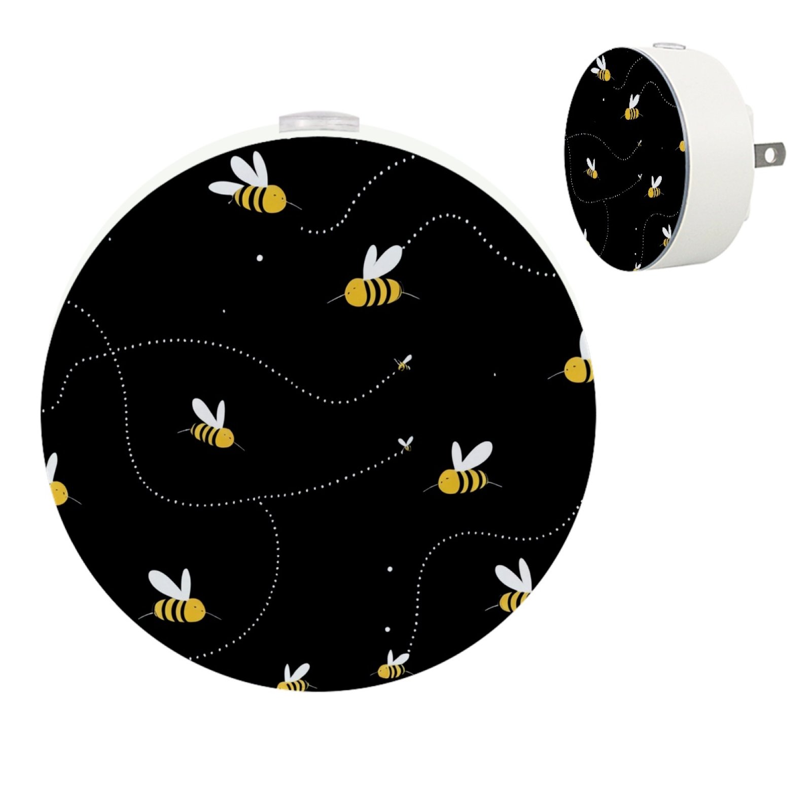 Cartoon Animal Bees Automatic night lights plug into wall Dusk to Dawn ...