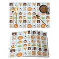 Cartoon Animal Cotton Linen Placemats Set of 12, Lion Tiger Monkey ...