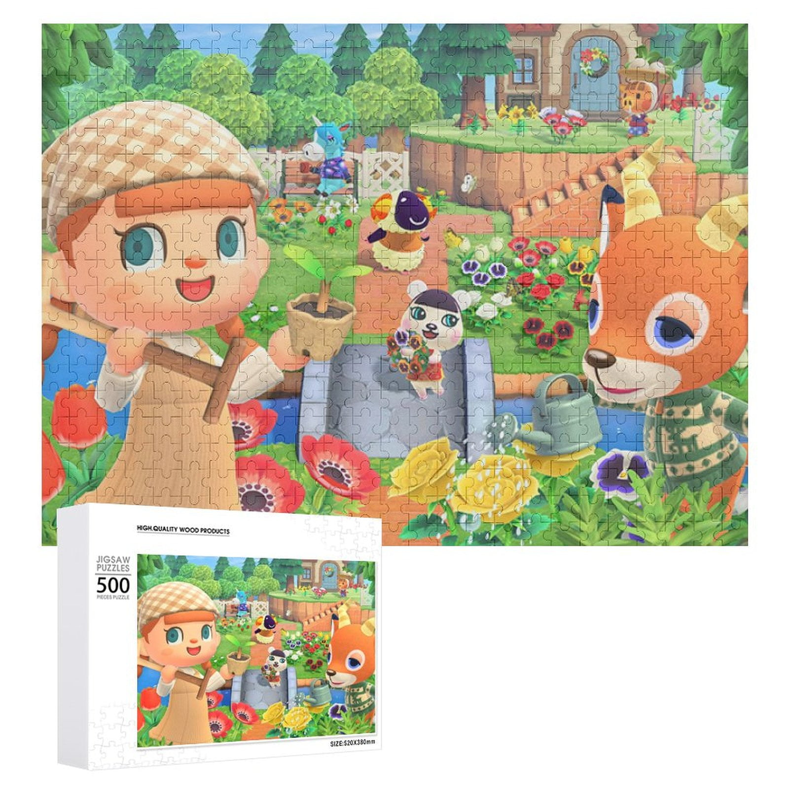 Cartoon Animal Crossing New Horizons Wooden Jigsaw Puzzles Accessories ...