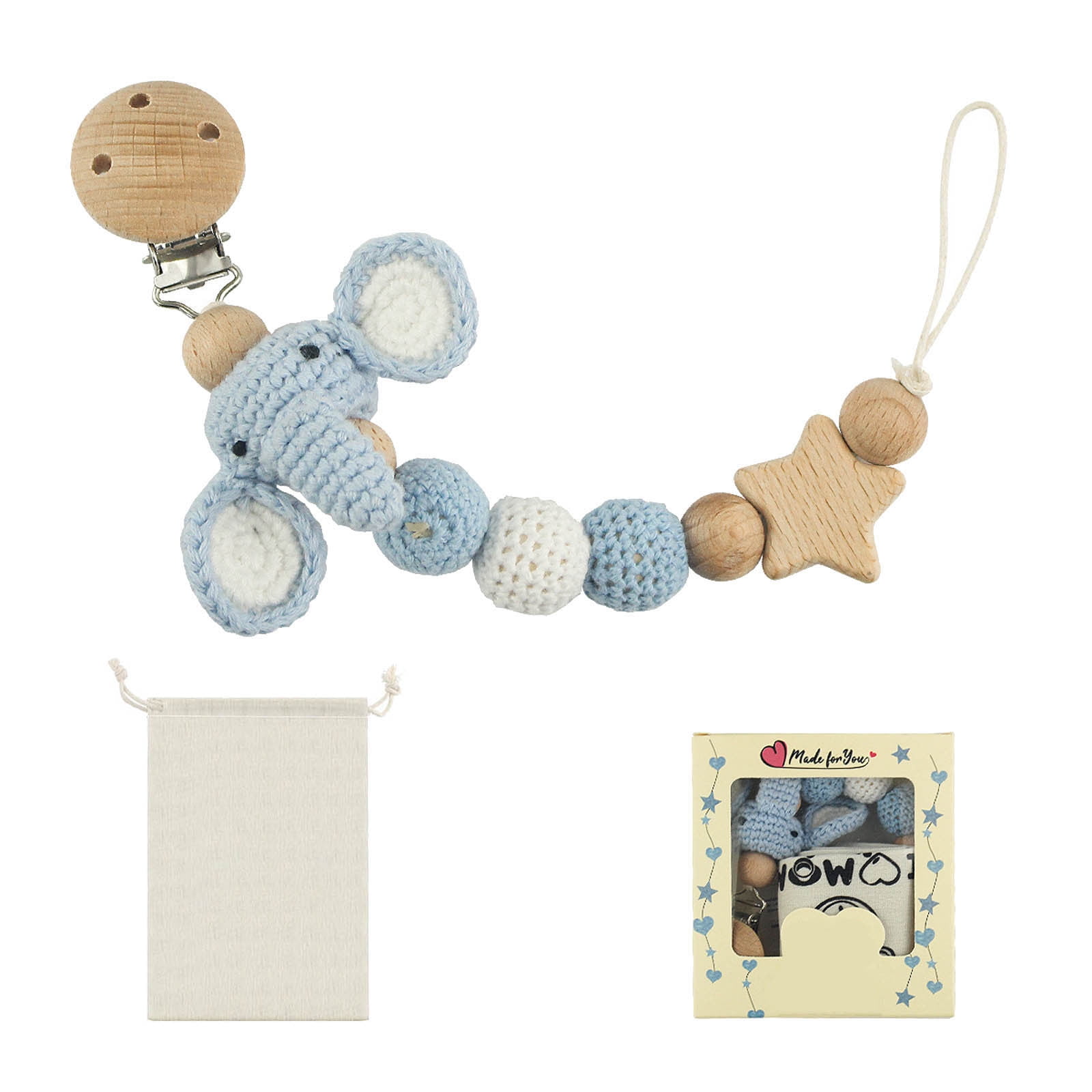 Cartoon Animal Diy Pacifier Chain Baby Tether Lanyard Baby Soothing ...