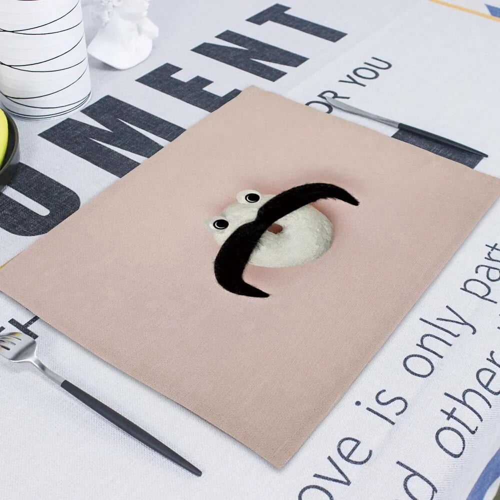 Cartoon Animal Drink Coaster Table Napkins Placemat For Dining Table ...