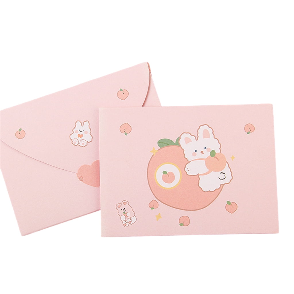 Cartoon Animal Greeting Cards Birthday Card Envelope Letter Paper ...