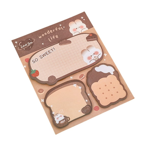 Cartoon Animal Notes Pad 60 Sheets Sticky Note Paper Small Notepads ...