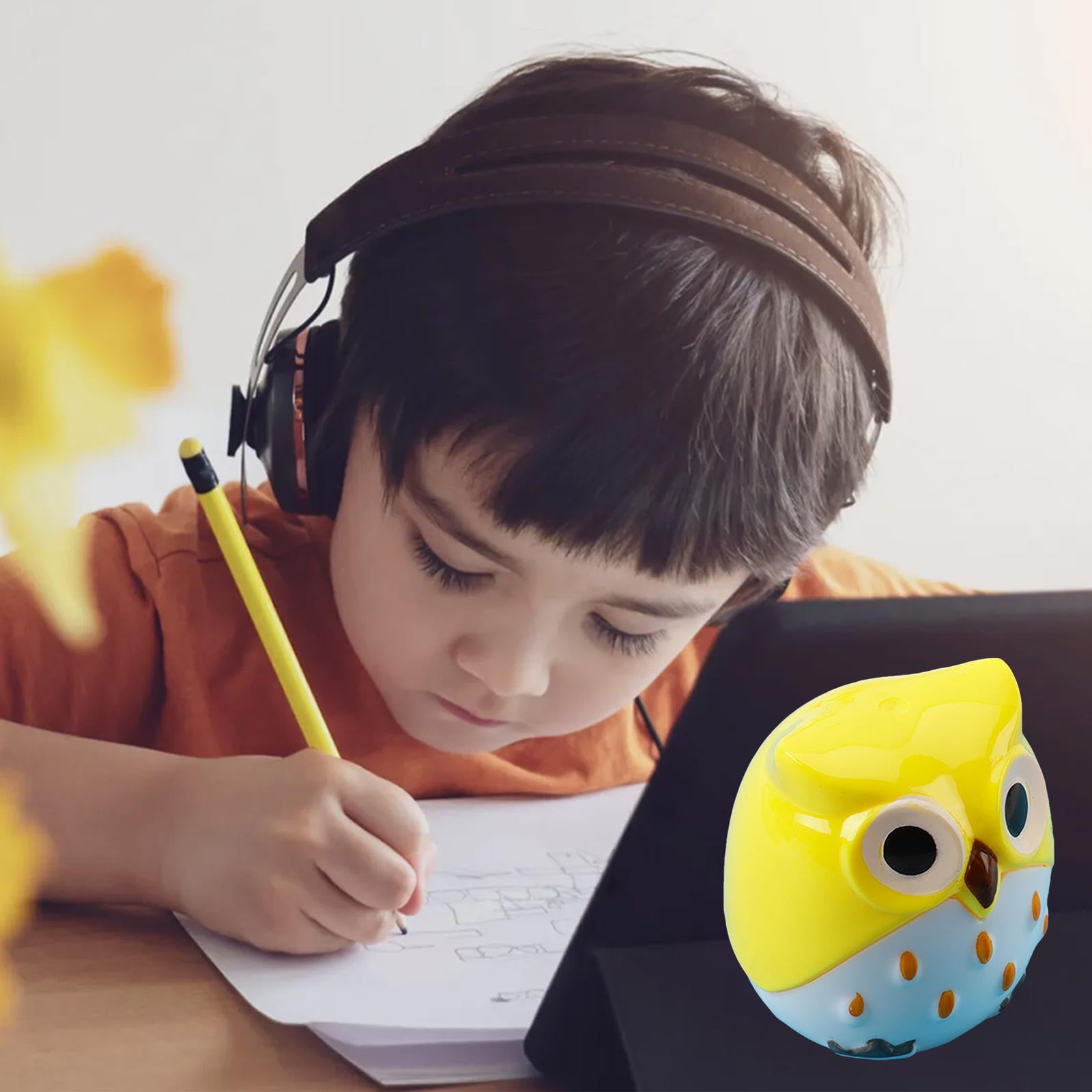 Cartoon Animal Owl Pencil Sharpener, Student Pencil Sharpener, Cute ...