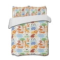 Cartoon Animal Quilts Bedding Set Twin Size Tiger Lion Elephant ...