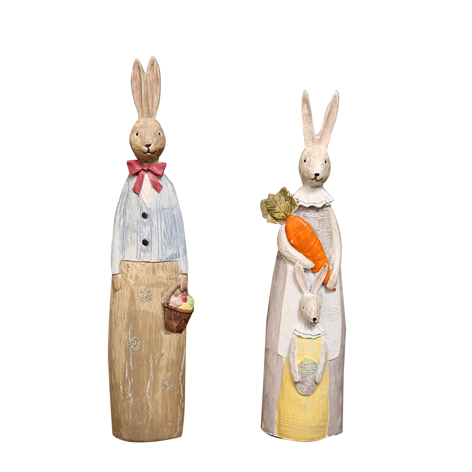 Cartoon Animal Rabbit Figurine Statue Coin Saving Bank Bunny for Doll ...