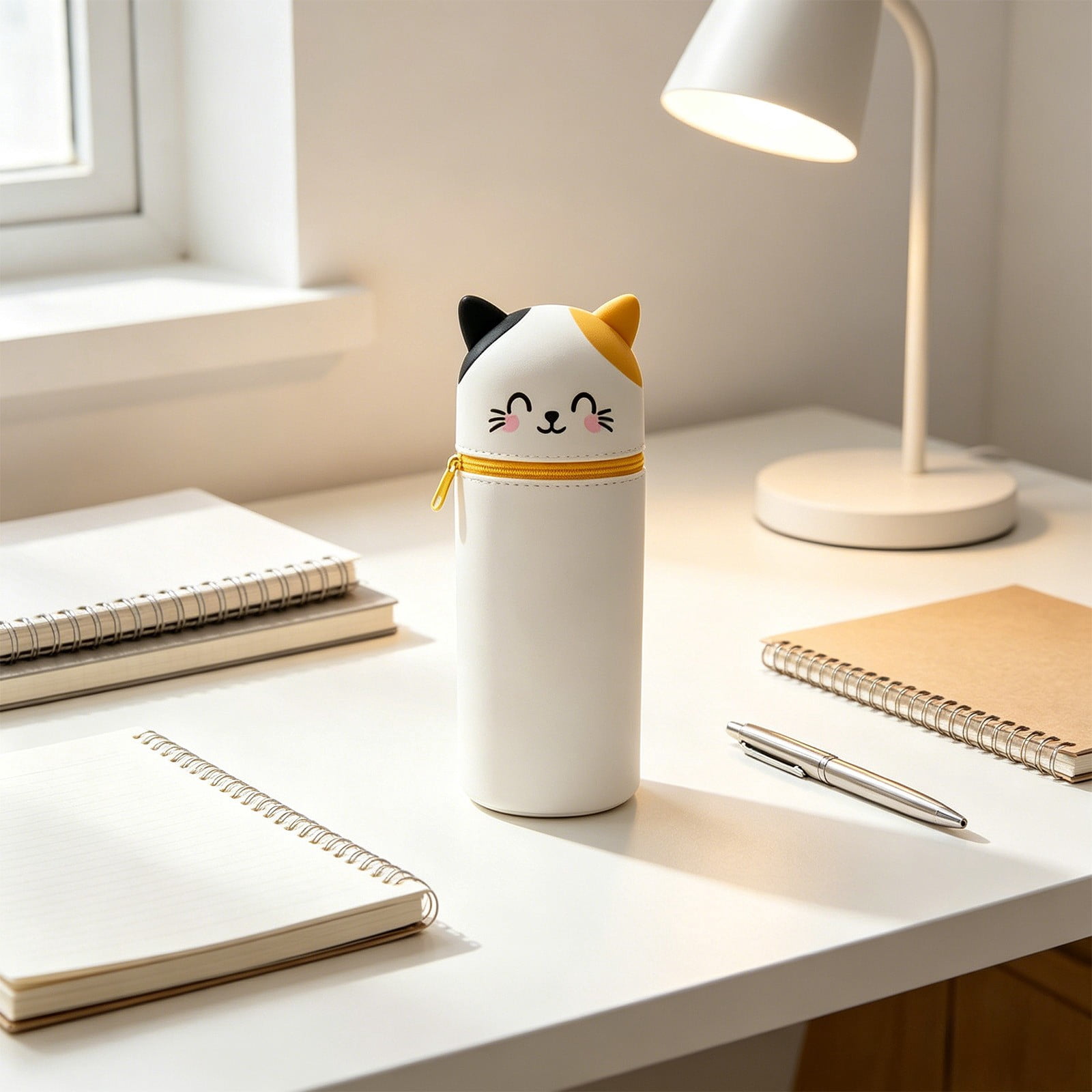 Cartoon Animal Shaped Silicone Pencil Bag Soft Easy Clean Large Space ...