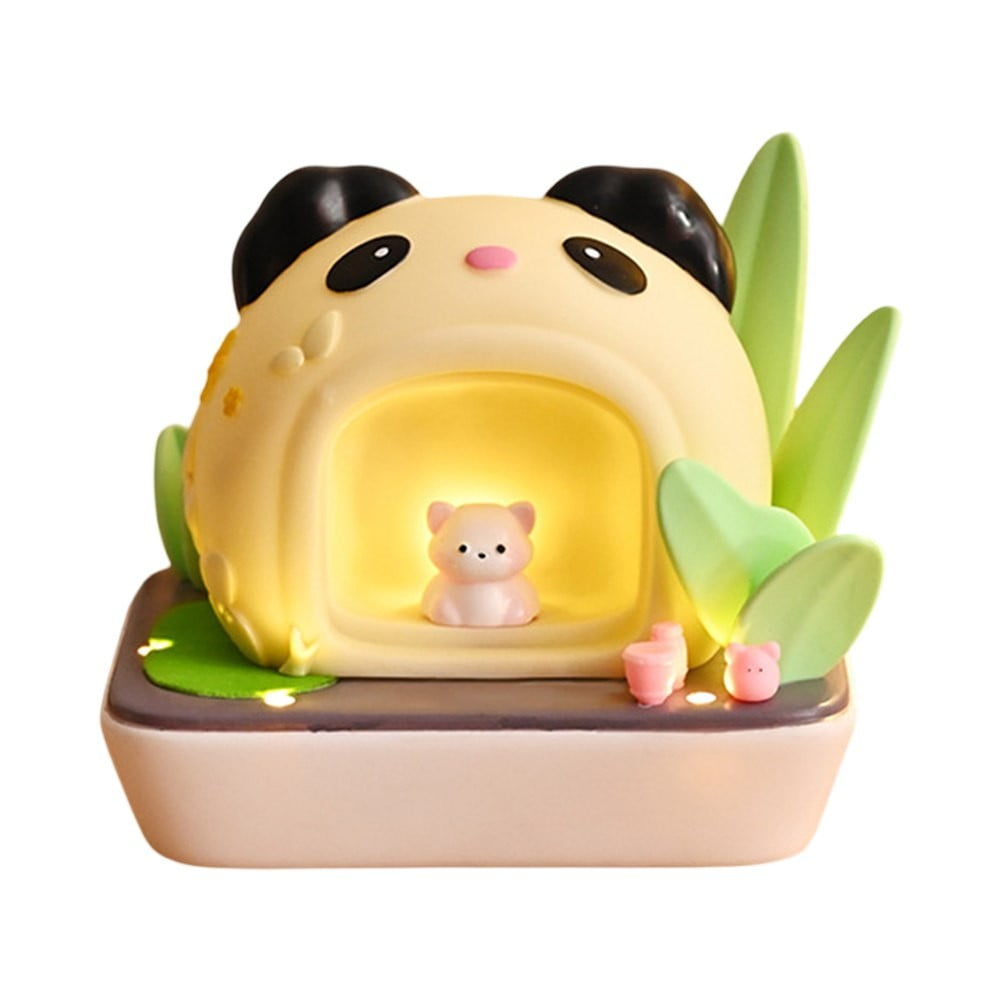 Cartoon Animal Small Night Light Vinyl Piggy Bank Desktop Ornaments ...