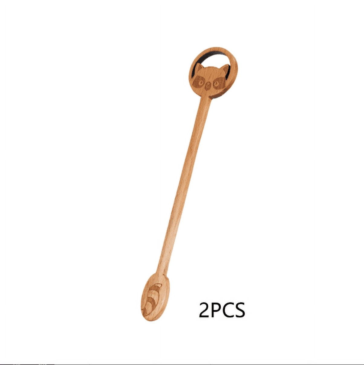 Cartoon animal stirring spoon wooden coffee spoon suitable for kitchen ...