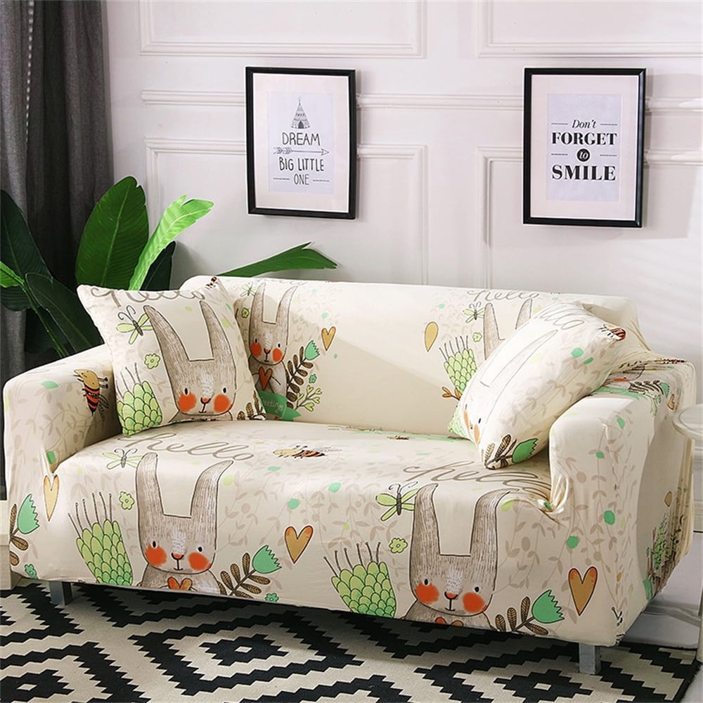 Cartoon Animal Style Sofa Cover Elastic Adjustable Sofas Covers Corner ...
