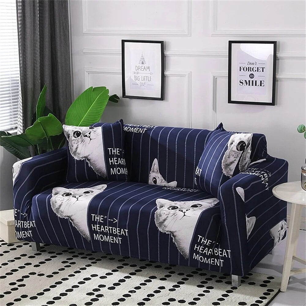Cartoon Animal Style Sofa Cover Elastic Adjustable Sofas Covers Corner ...