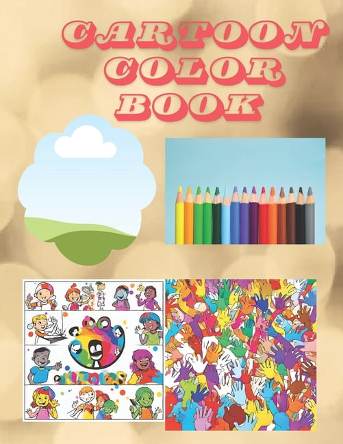 Cartoon Animals Colors: A Fun and interesting coloring book, (Paperback ...