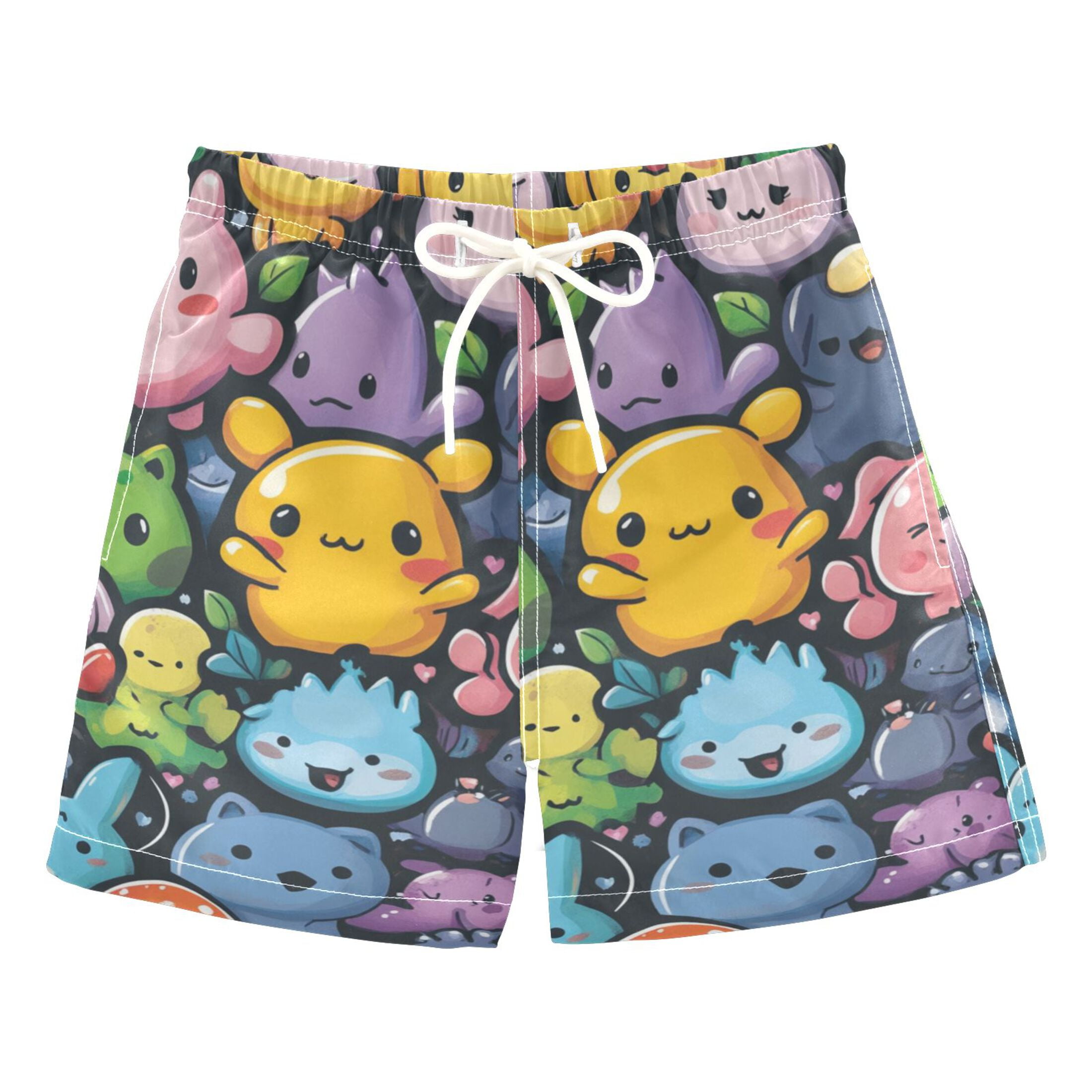 Cartoon Animals Cute Boys Swim Trunks Quick Dry Boy Swim Shorts for 3 ...