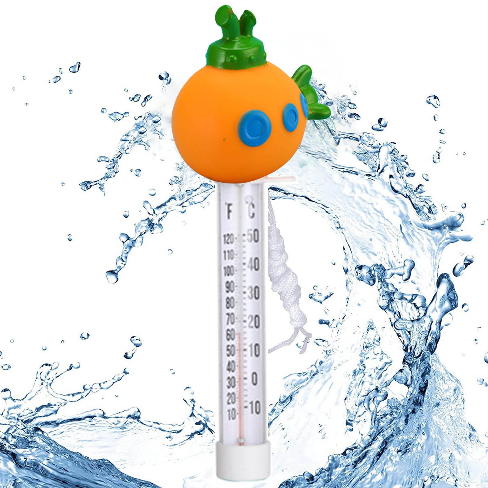 Cartoon Animals Pattern Pool Water Temperature Meter | Floating Pool ...