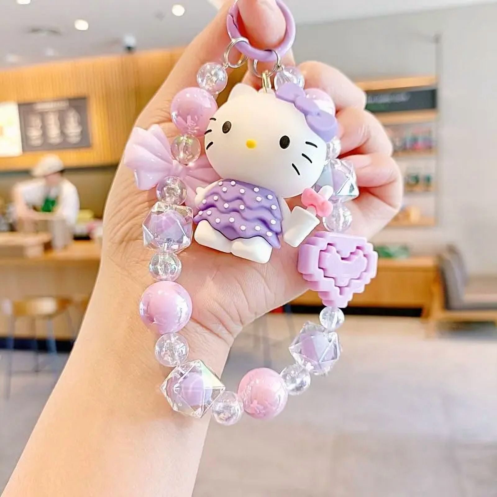 Cartoon Animation Cute Bead Chain Versatile Bracelet Backpack Pendant ...