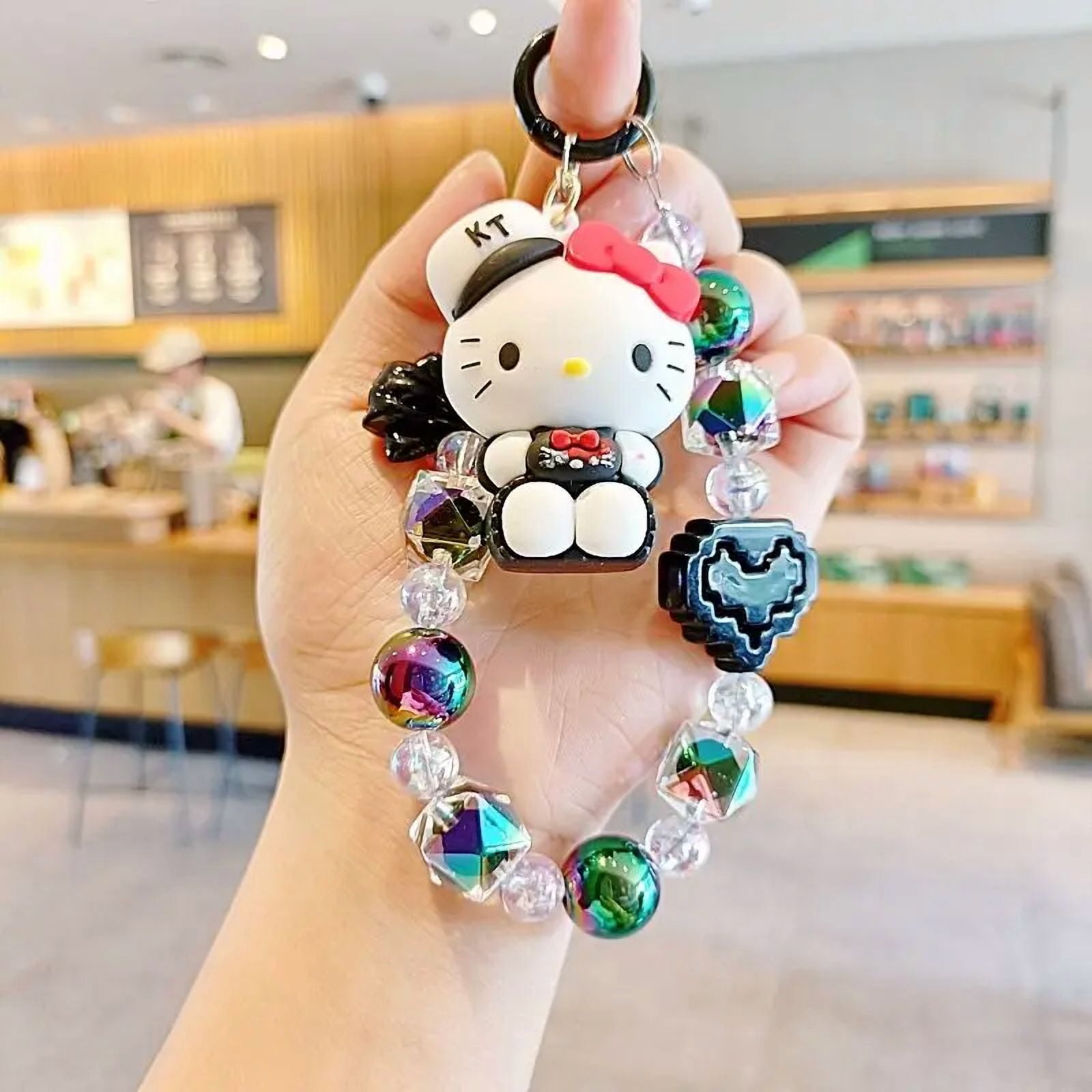 Cartoon Animation Cute Bead Chain Versatile Bracelet Backpack Pendant ...
