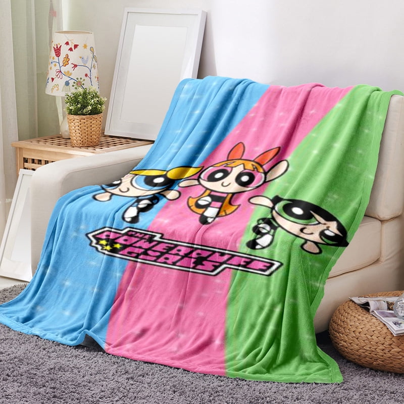 Cartoon Animation Powerpuff Girls Flannel Digital Print Blanket, Super ...