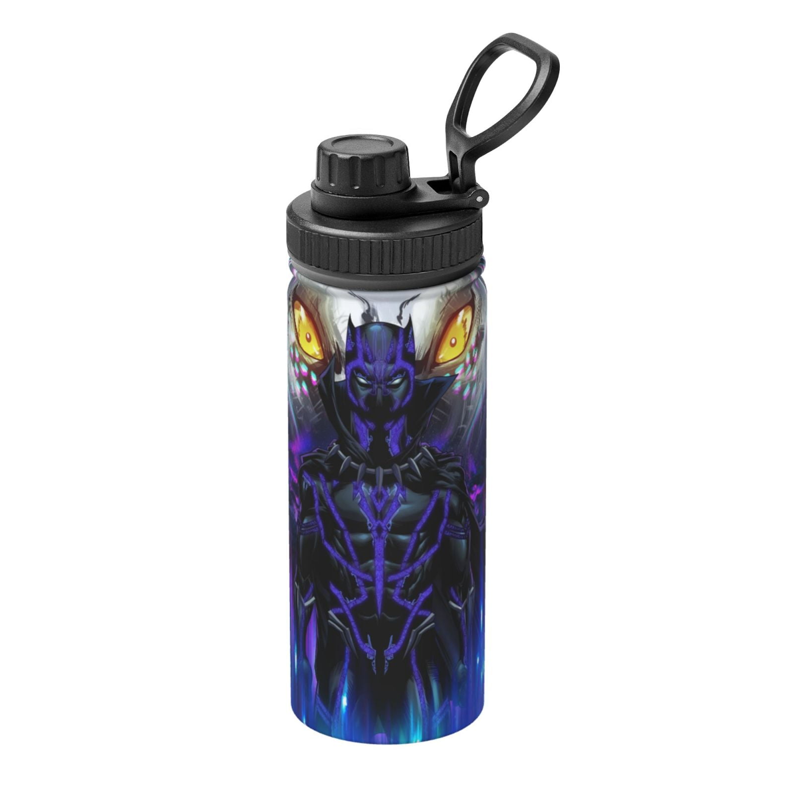 Cartoon Anime Black Panther Sports Insulated Water Bottles Kettle ...