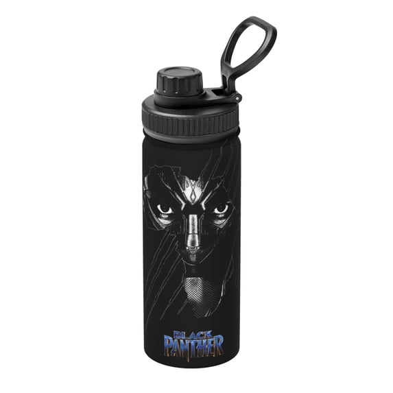 Cartoon Anime Black Panther Sports Insulated Water Bottles Kettle ...