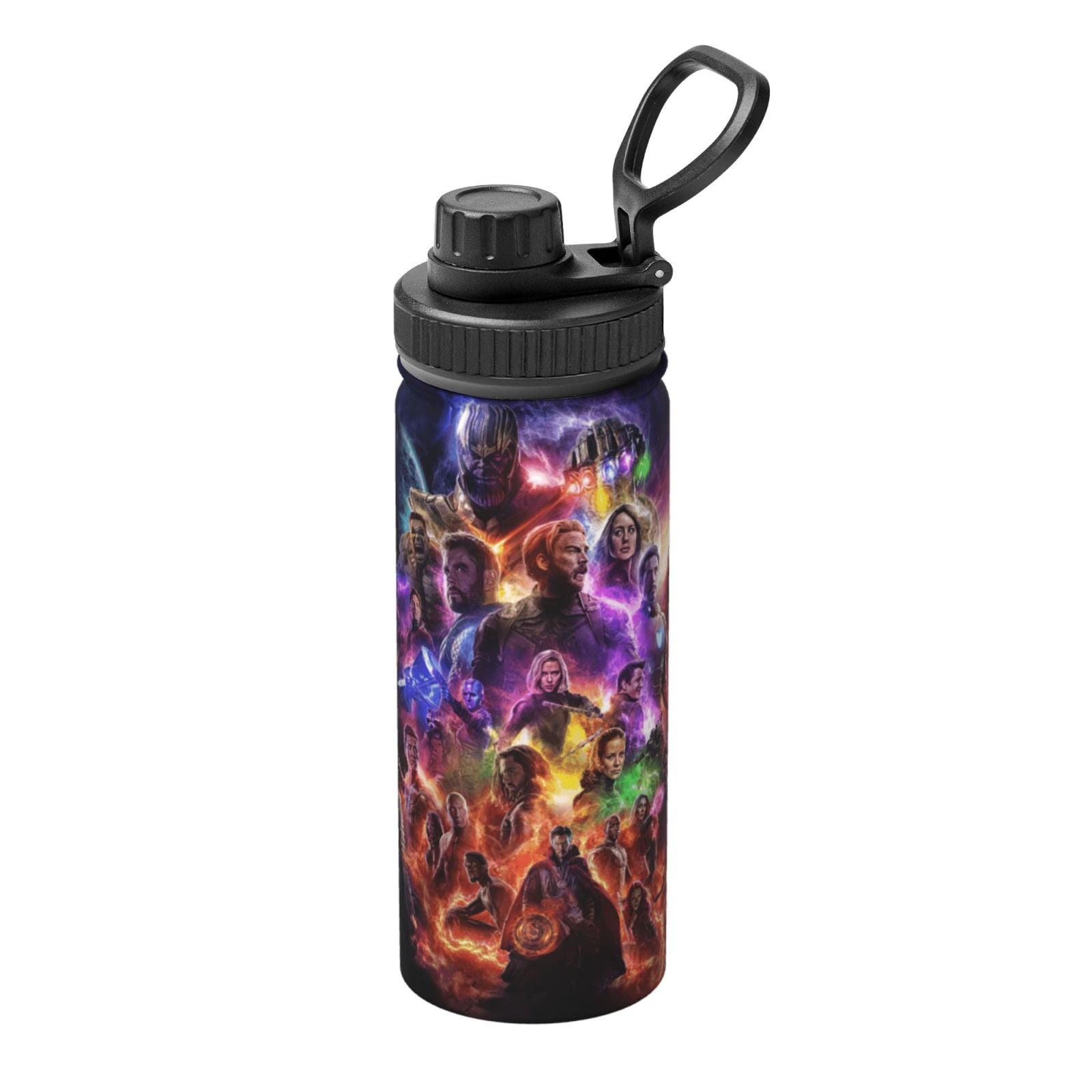 Cartoon Anime Black Panther Sports Insulated Water Bottles Kettle ...