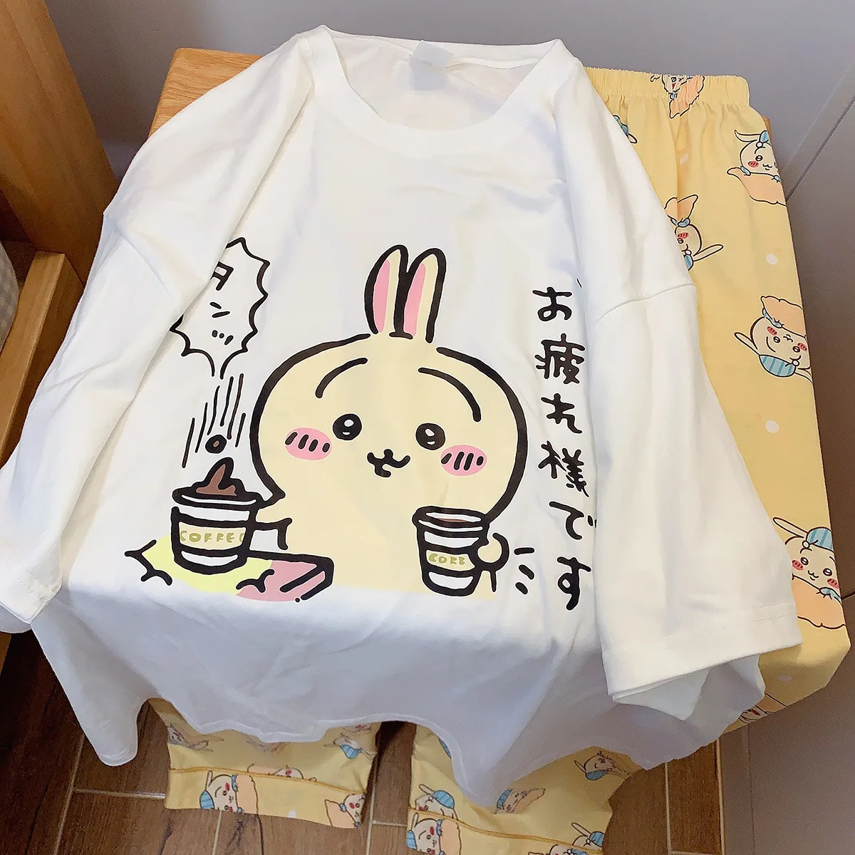 Cartoon Anime Chikawas Hachiware Usagi Girl Short Sleeve Shorts ...