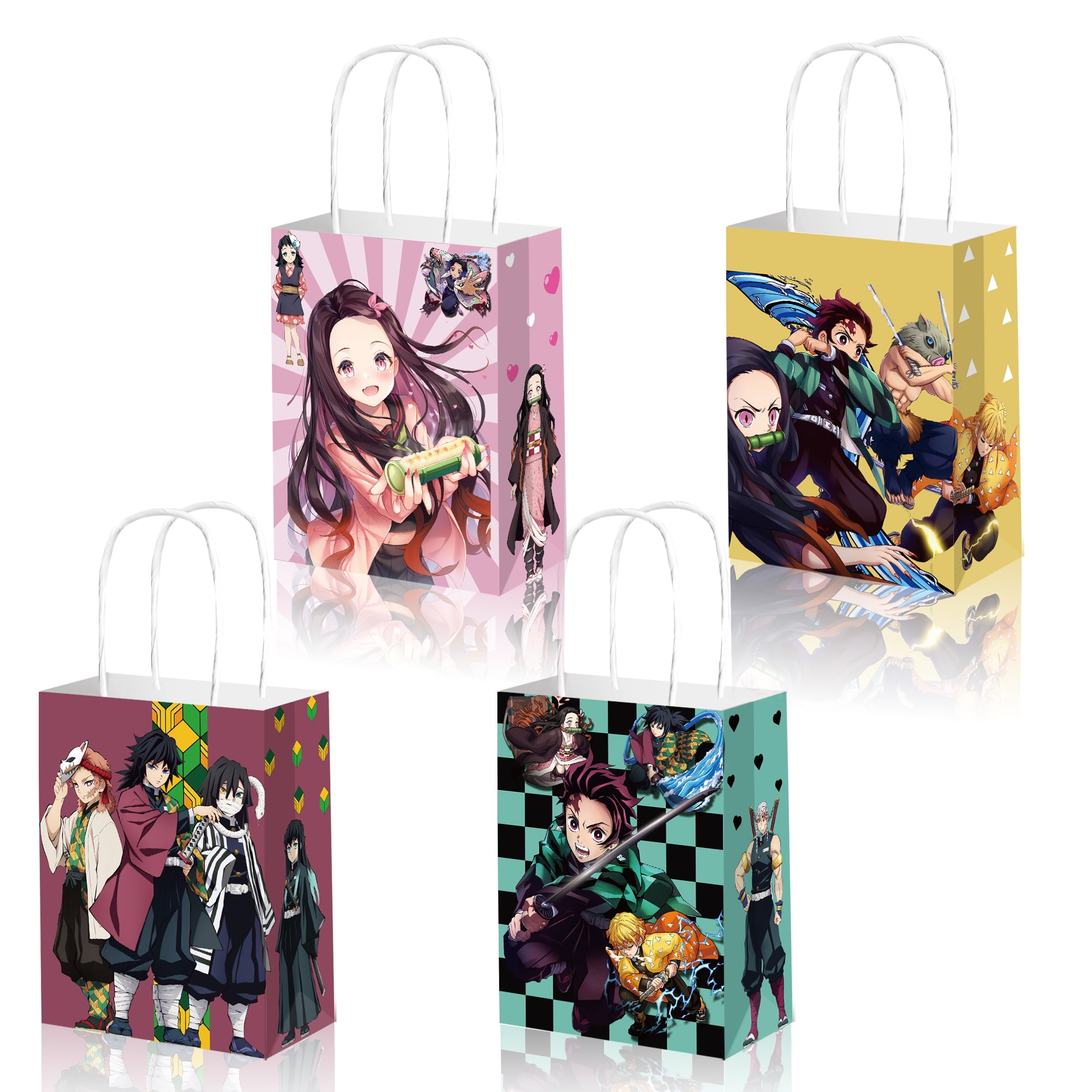 Cartoon Anime Demon Family Birthday Party Gift Bags 16 Pack, Cartoon ...