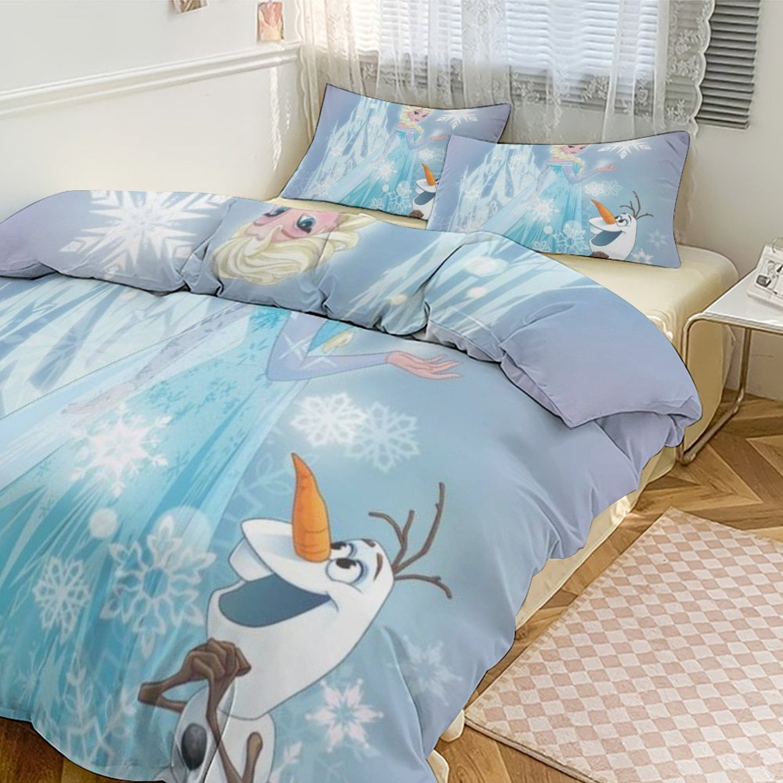 Cartoon & Anime Frozen Bedding Comforter Set For Teenagers & Kids Girl ...