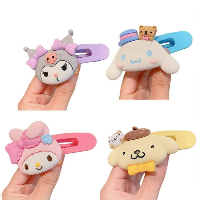 Cartoon Anime Hair Accessories Japanese Kawaii Hair Clips Cute Girl ...