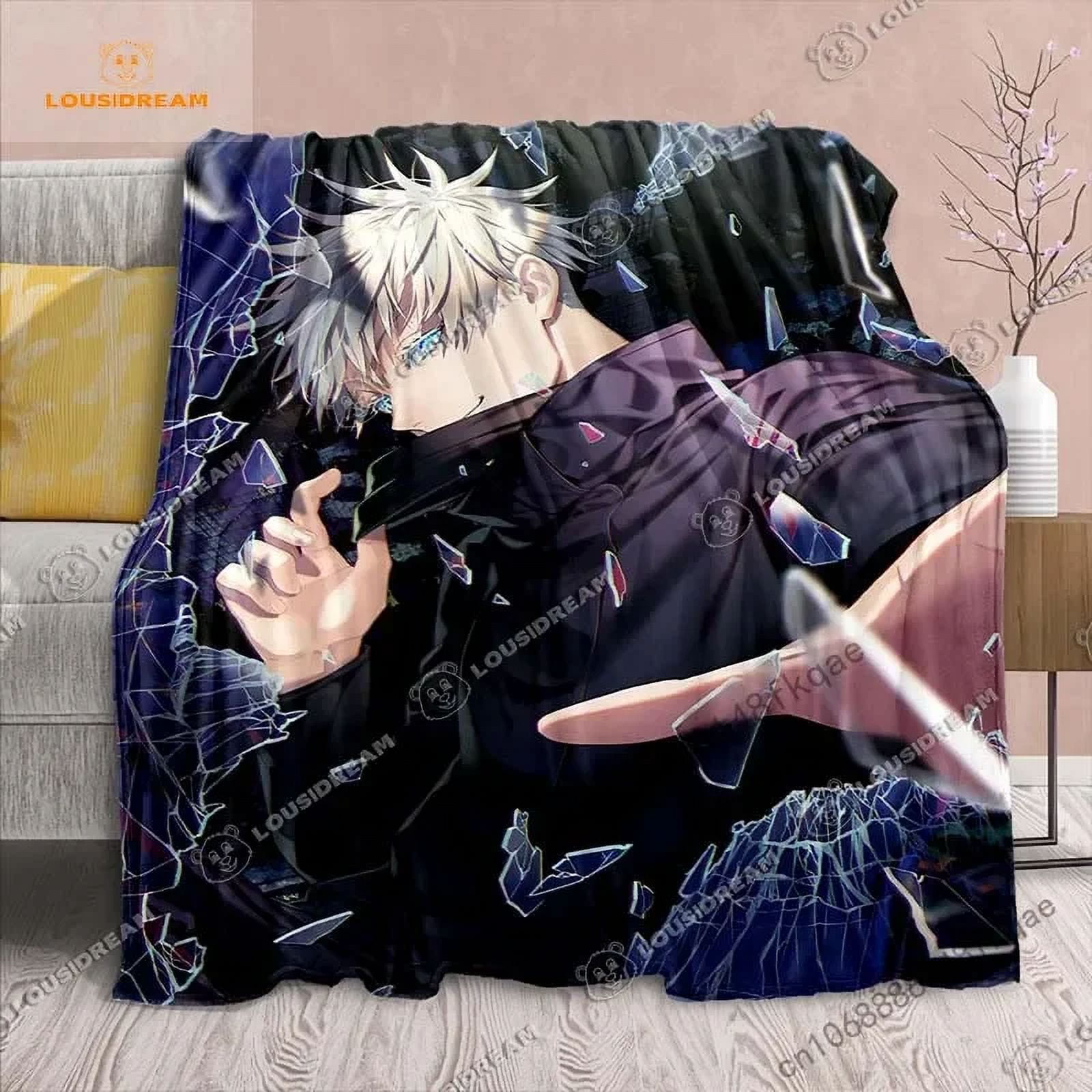 Cartoon Anime Jujutsu Kaisen Throws Blanket Soft Featuring Yuji Megumi ...