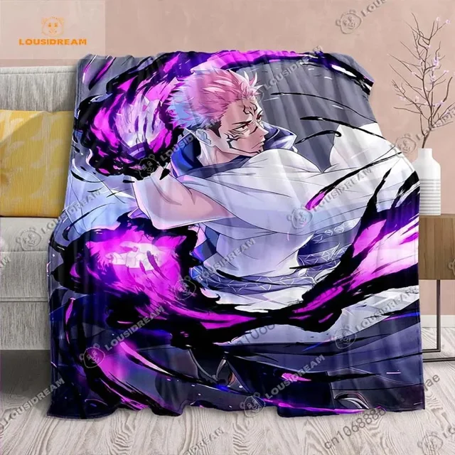 Cartoon Anime Jujutsu Kaisen Throws Blanket Soft Featuring Yuji Megumi ...