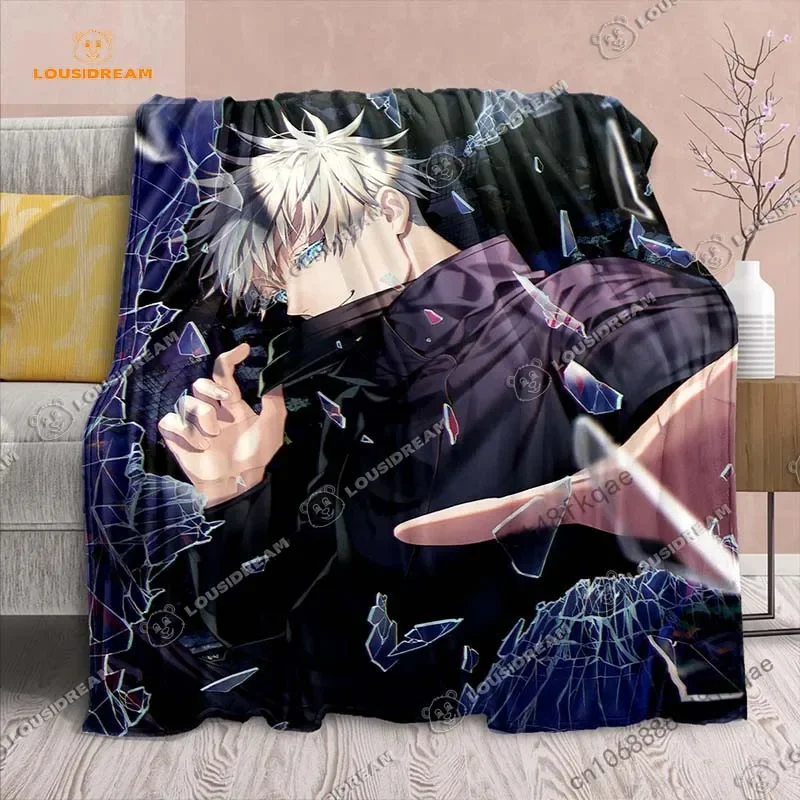 Cartoon Anime Jujutsu Kaisen Throws Blanket Soft Featuring Yuji Megumi ...