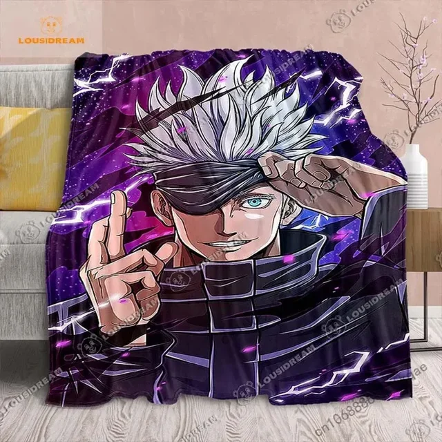 Cartoon Anime Jujutsu Kaisen Throws Blanket Soft Featuring Yuji Megumi ...