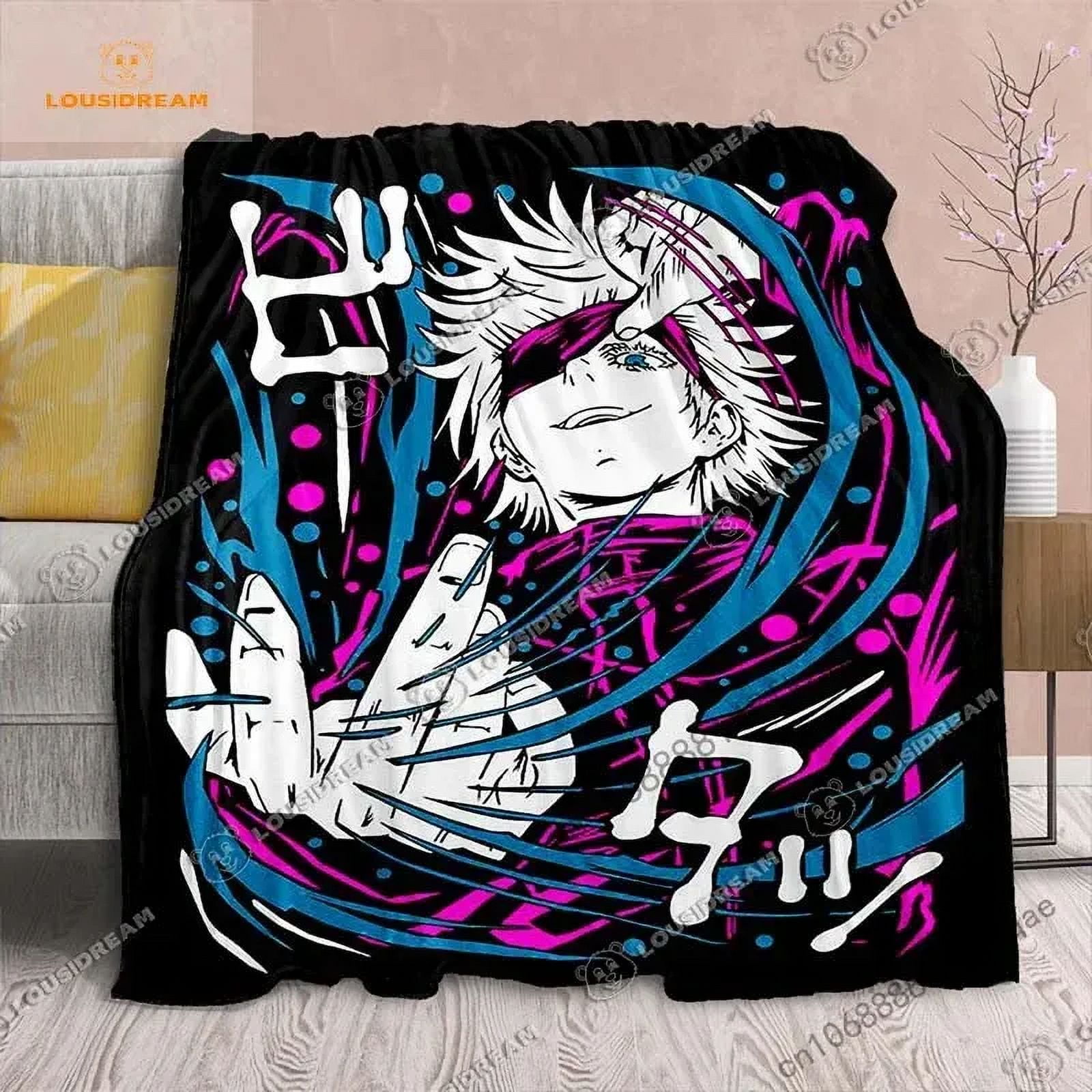 Cartoon Anime Jujutsu Kaisen Throws Blanket Soft Featuring Yuji Megumi ...