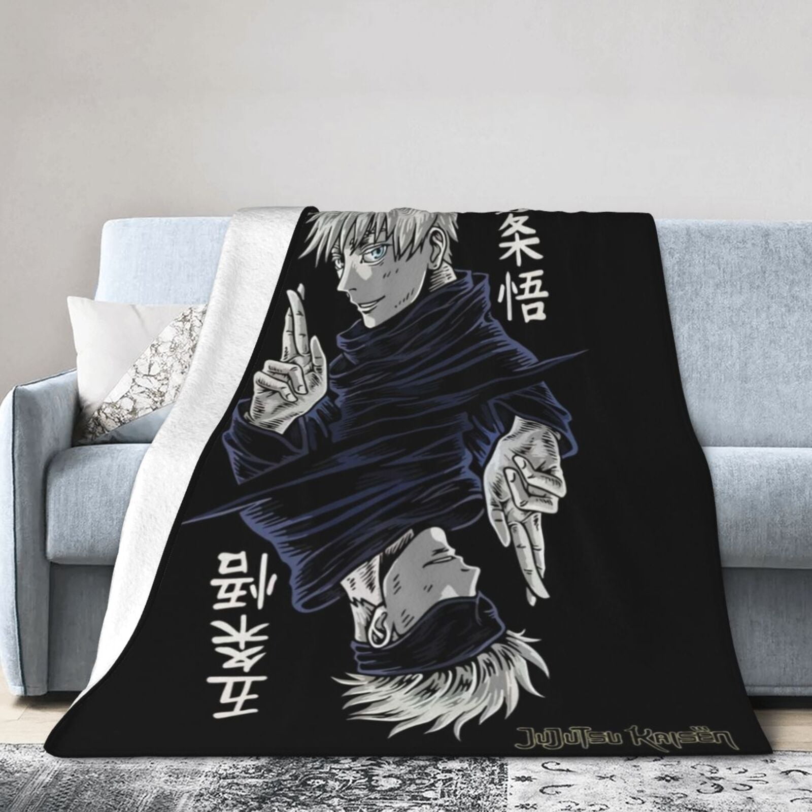 Cartoon Anime Jujutsu Kaisen Throws Blanket Super Soft Featuring Yuji ...