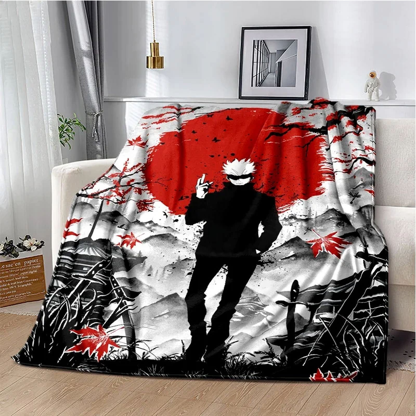 Cartoon Anime Jujutsu Kaisen Throws Blanket Super Soft Featuring Yuji ...