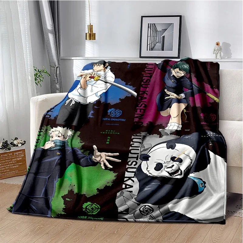 Cartoon Anime Jujutsu Kaisen Throws Blanket Super Soft Featuring Yuji ...