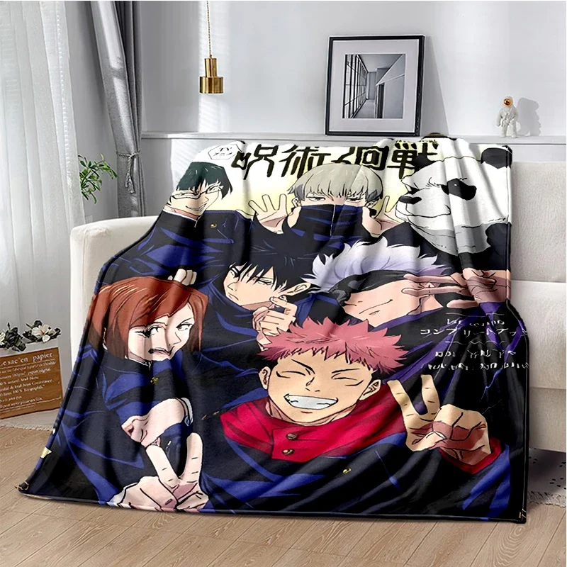 Cartoon Anime Jujutsu Kaisen Throws Blanket Super Soft Featuring Yuji ...