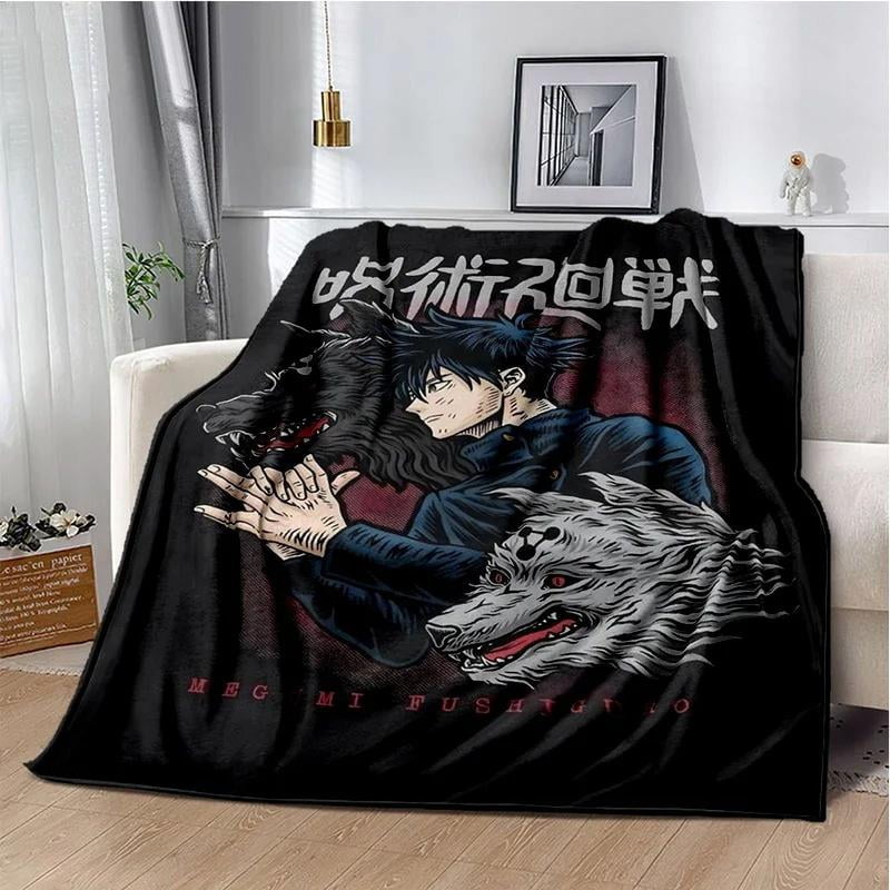 Cartoon Anime Jujutsu Kaisen Throws Blanket Super Soft Featuring Yuji ...