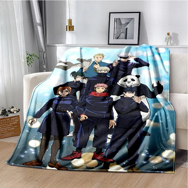 Cartoon Anime Jujutsu Kaisen Throws Blanket Super Soft Featuring Yuji ...