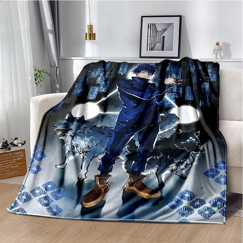 Cartoon Anime Jujutsu Kaisen Throws Blanket Super Soft Featuring Yuji ...