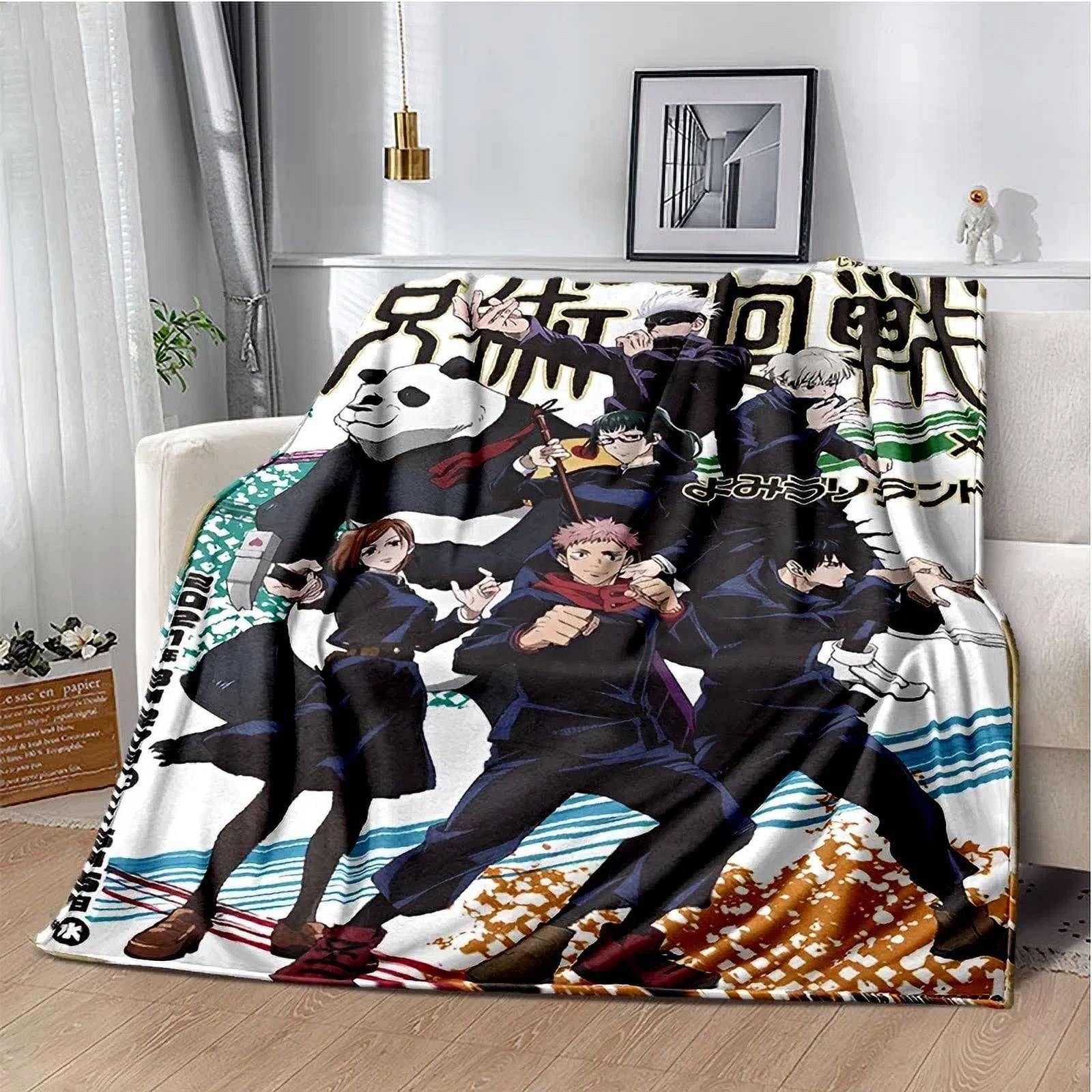 Cartoon Anime Jujutsu Kaisen Throws Blanket Super Soft Featuring Yuji ...