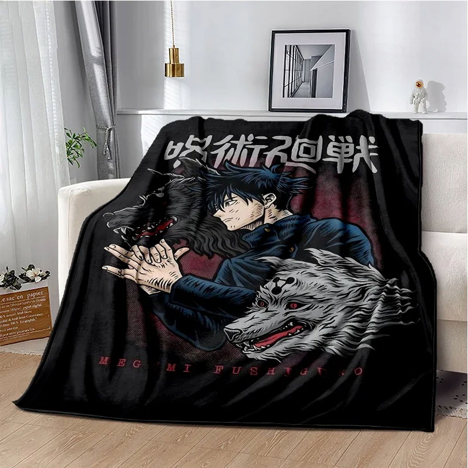 Cartoon Anime Jujutsu Kaisen Throws Blanket Super Soft Featuring Yuji ...